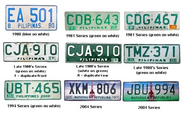 Just a Number - Philippines license plates!